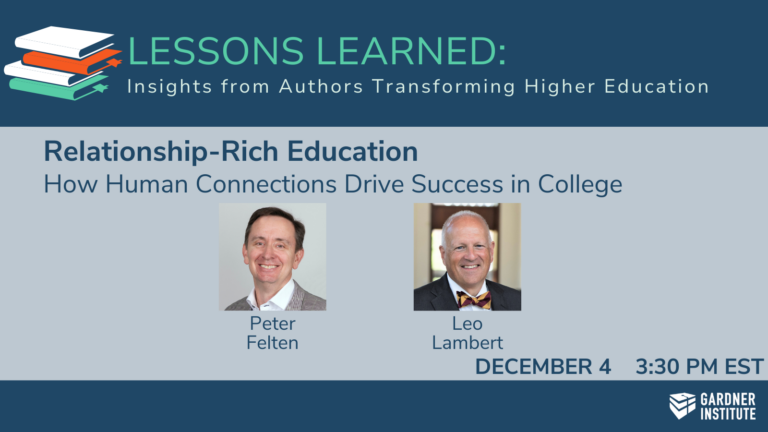 Lessons Learned- December 4, 2023 - Gardner Institute